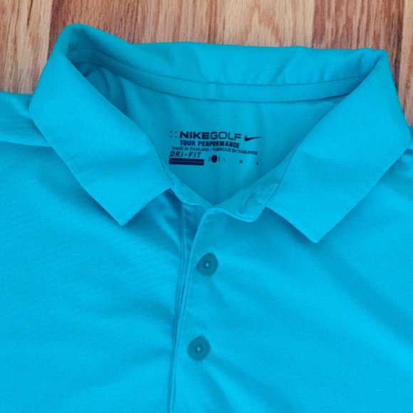 Nike | Shirts | Nike Aqua Dri Fit Golf Polo Tour Performance | Poshmark